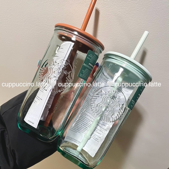 Starbucks | Accessories | 2 Nwtstarbucks Core Recycled Triangle Glass ...